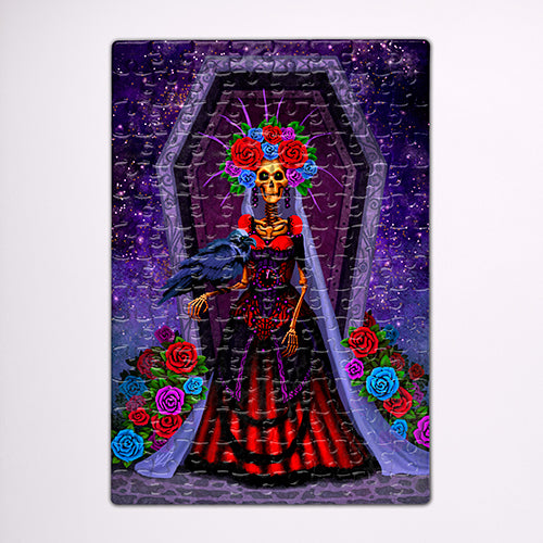 Corvid Catrina! Dia de los Muertos Puzzle - Chaos in Color